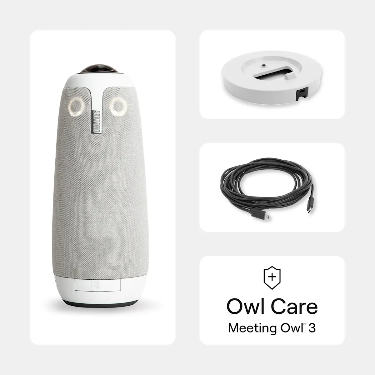 Meeting Owl 4+ 360-Degree, 4K Smart Video Conference Camera, Microphone ...