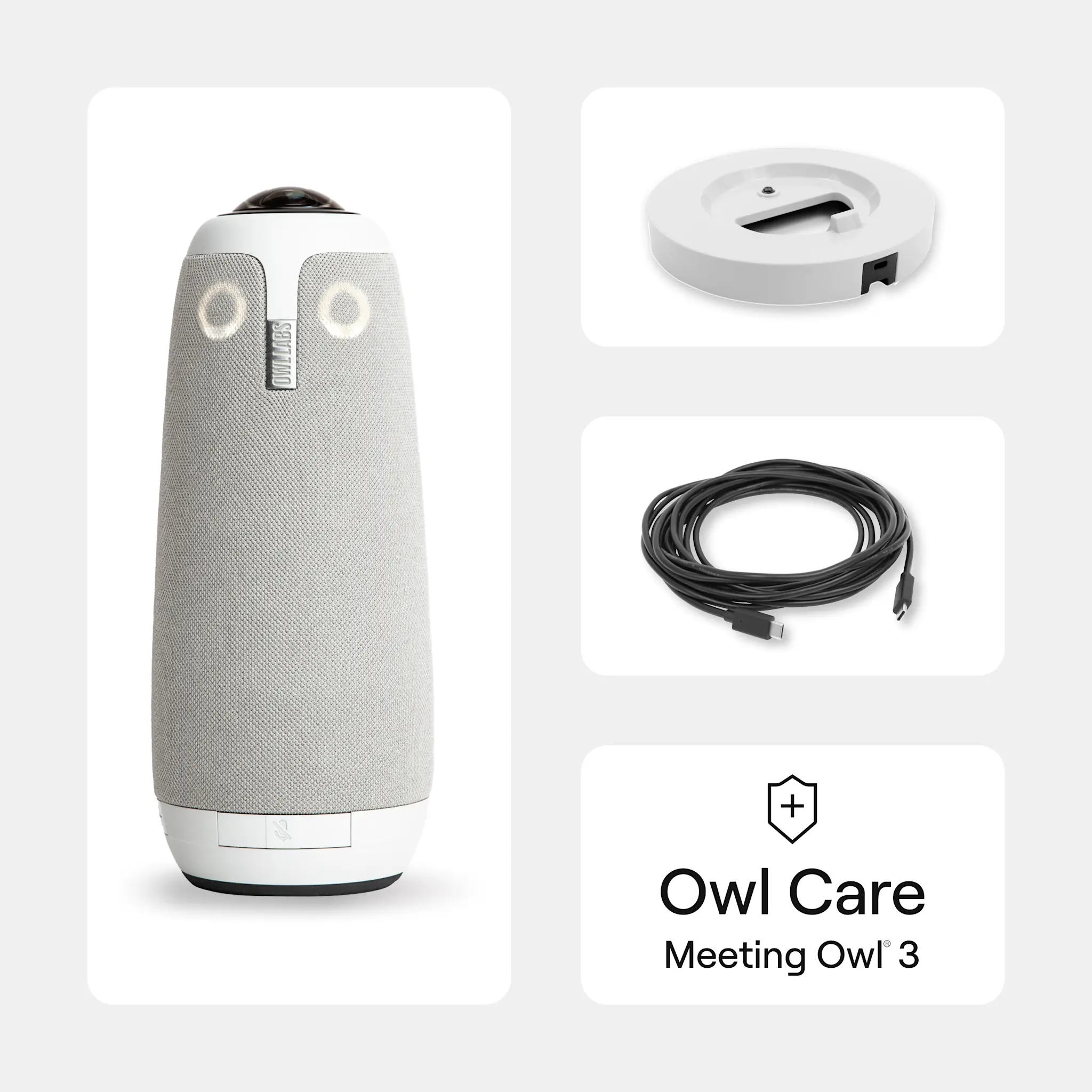 Meeting Owl 4+ 360-Degree, 4K Smart Video Conference Camera, Microphone ...