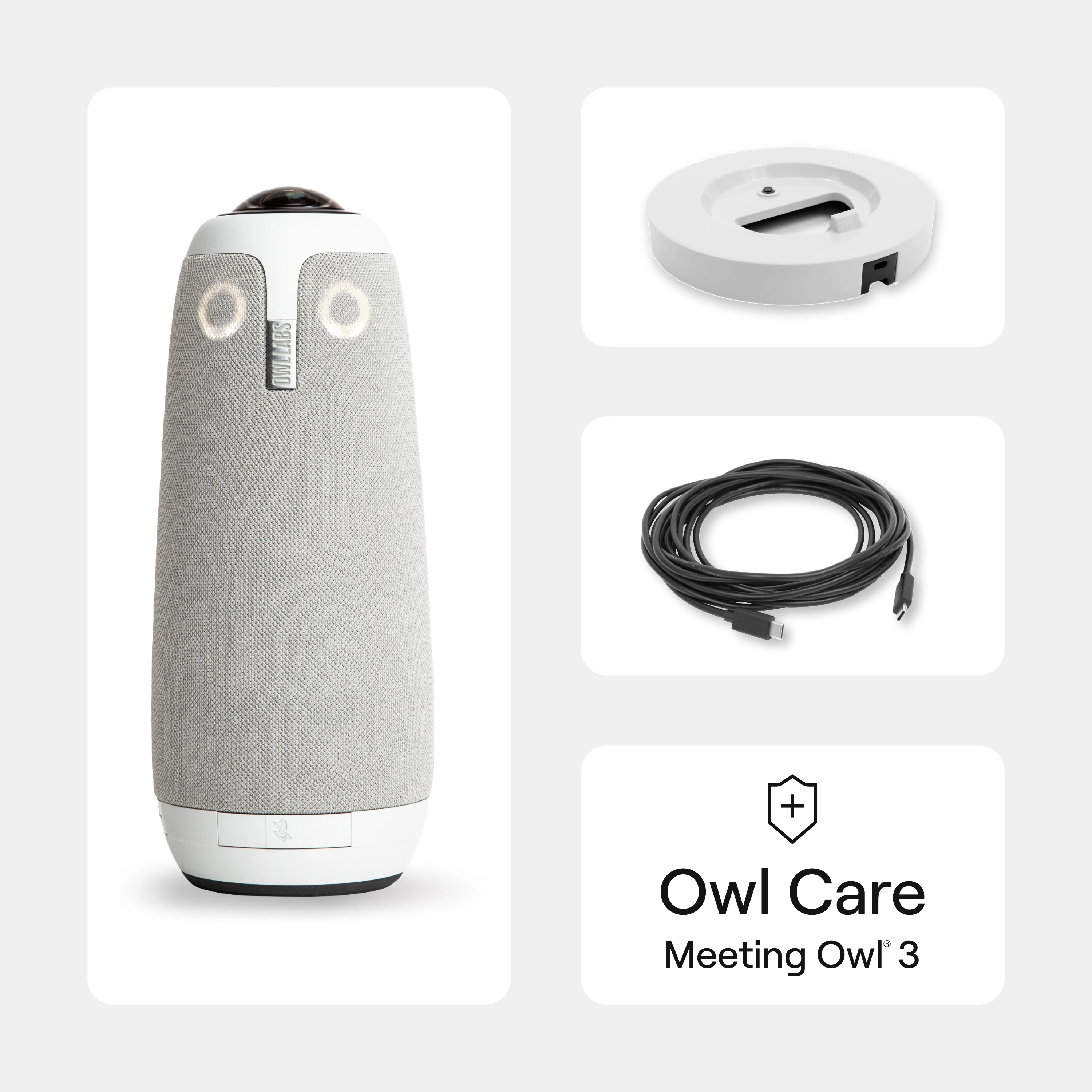 TAA Compliant Meeting Owl 4+ 360-Degree, 4K Smart Video Conference ...
