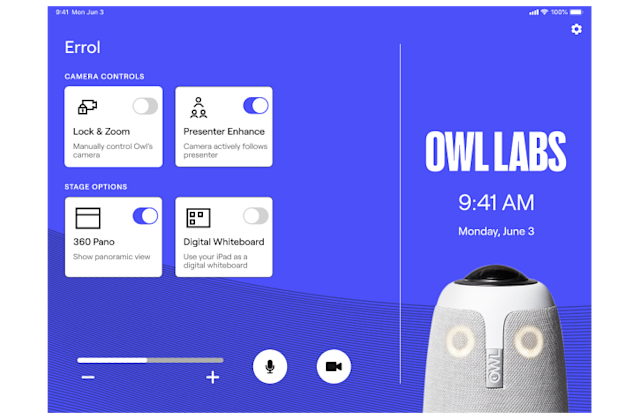 Meeting Owl Pro: 360° Video Conferencing Camera, Mic, and Speaker