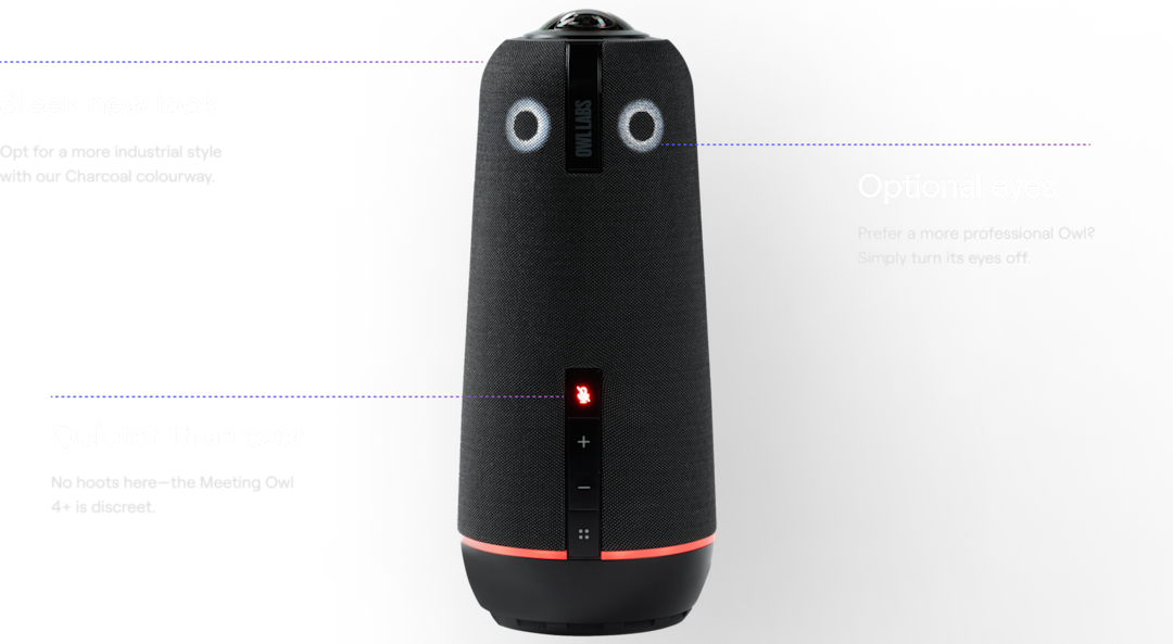 Owl Labs Meeting Owl 4+ - MTW405-2000 - Video Conferencing- Purple Cat Ltd
