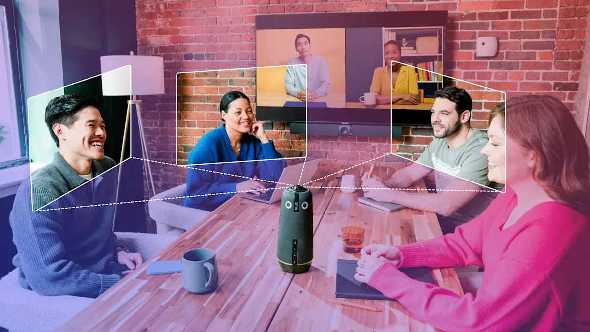 Meeting Owl 4+ 360-Degree, 4K Smart Video Conference Camera, Microphone ...