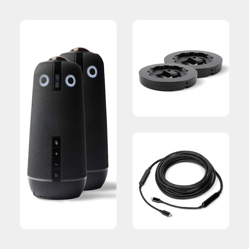 Meeting Owl 3: 360° Video Conferencing Camera, Mic, and Speaker