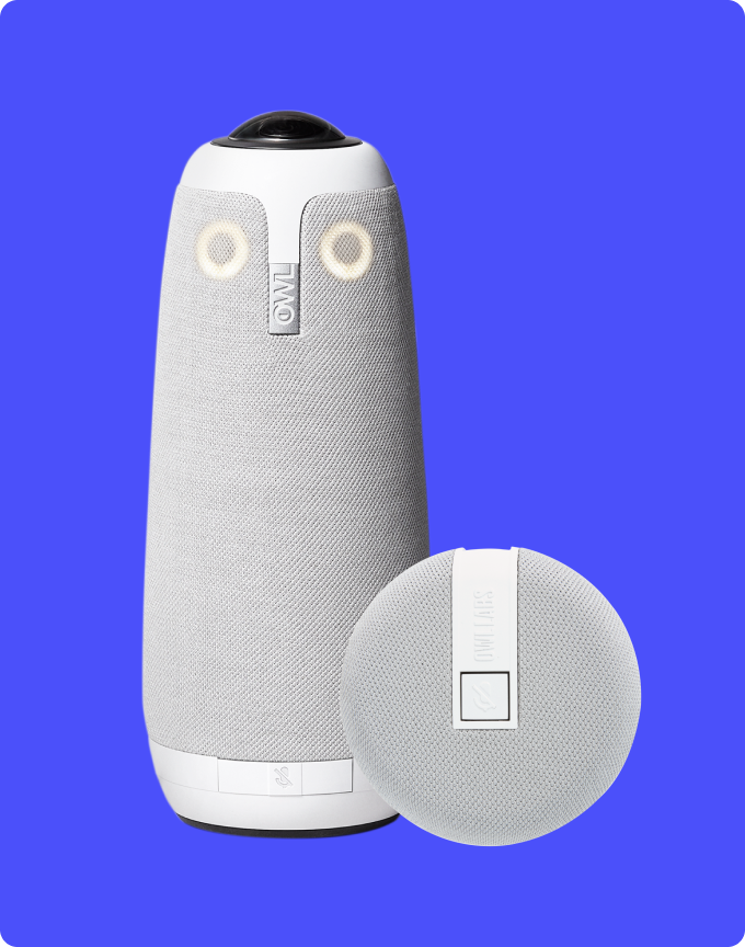 Owl Labs Meeting Owl 3 and Expansion Mic for Meeting Owl 3 - Extend Audio Reach in Larger Spaces ...