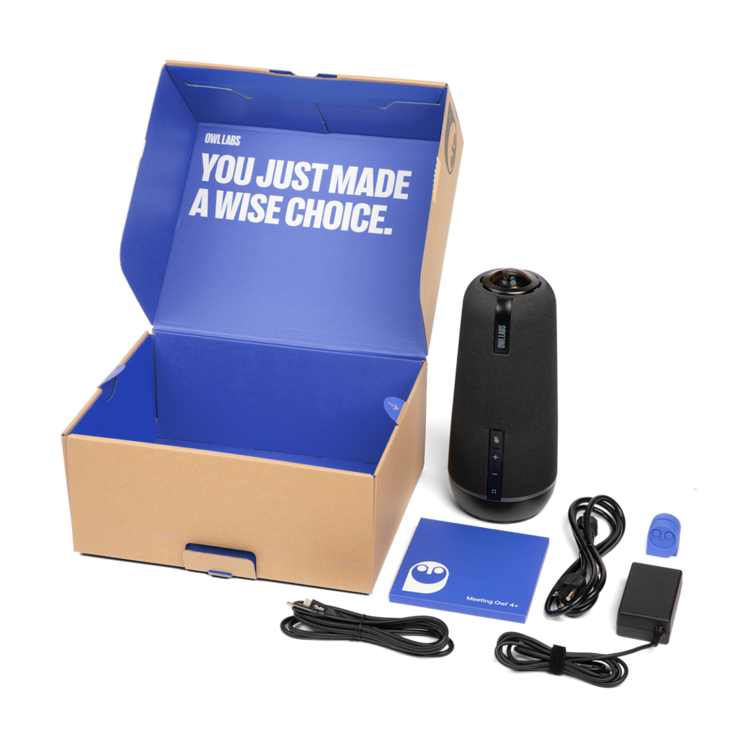 Meeting Owl 4+ 360-Degree, 4K Smart Video Conference Camera, Microphone ...