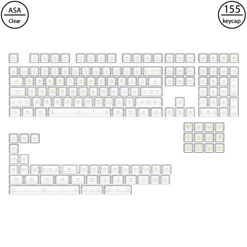 Akko Clear Transparent - Green Character @ TK Computer KH, Cambodia