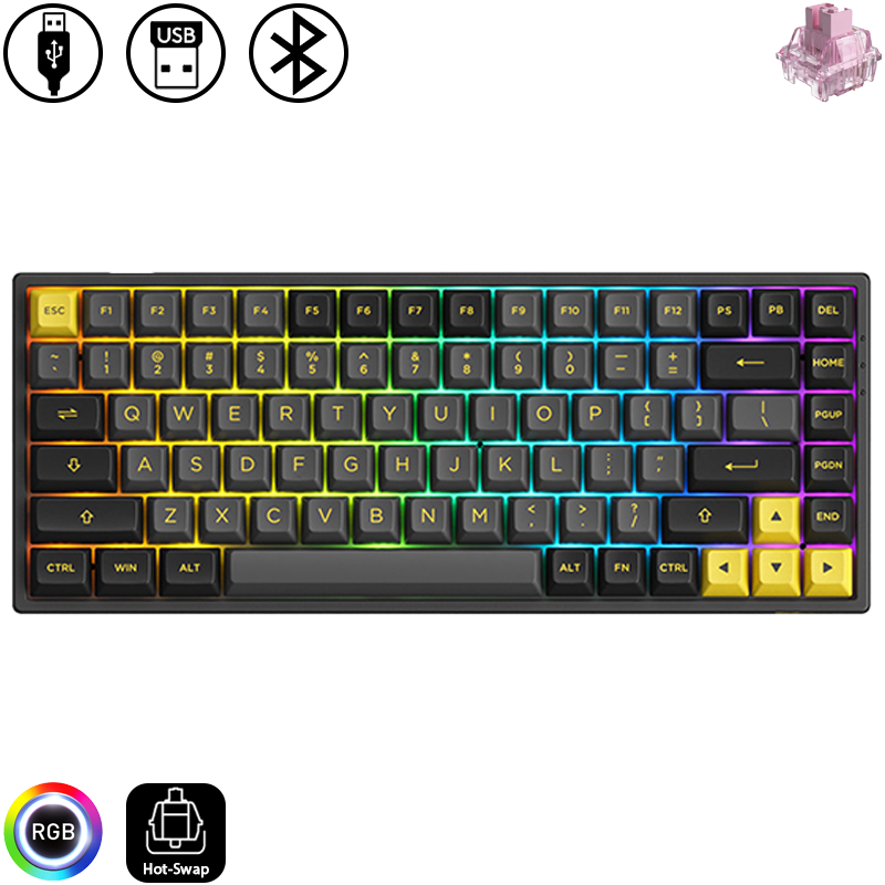 Akko 3084B Plus - Black & Gold @ TK Computer KH, Cambodia