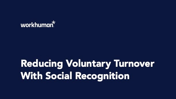 Reducing Voluntary Turnover With Social Recognition