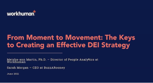 From Moment to Movement: The Keys to Creating an Effective DEI Strategy