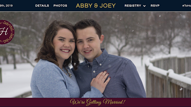 Wedding website | Joey Hage