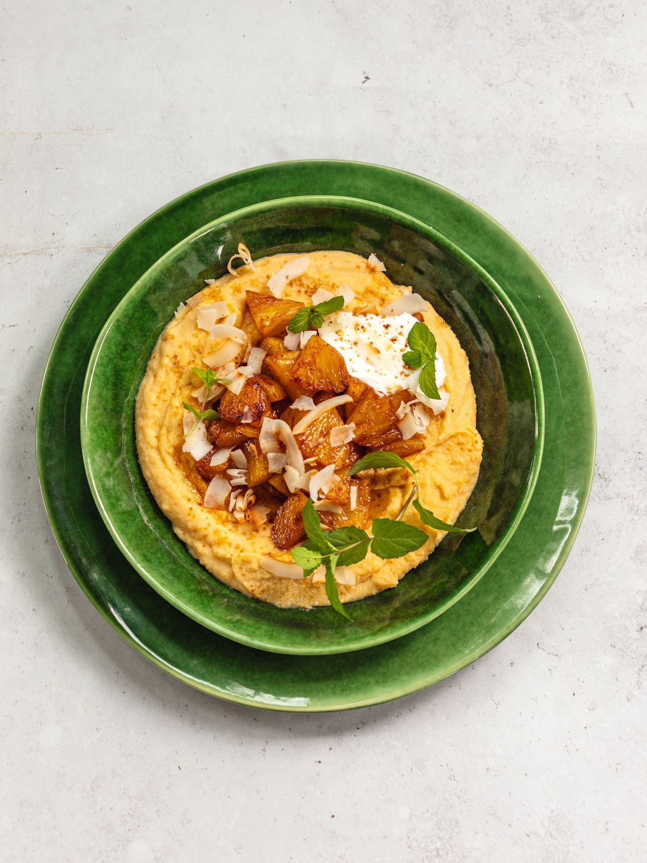 Süsser Polenta-Kokos Pudding | HOMEMADE