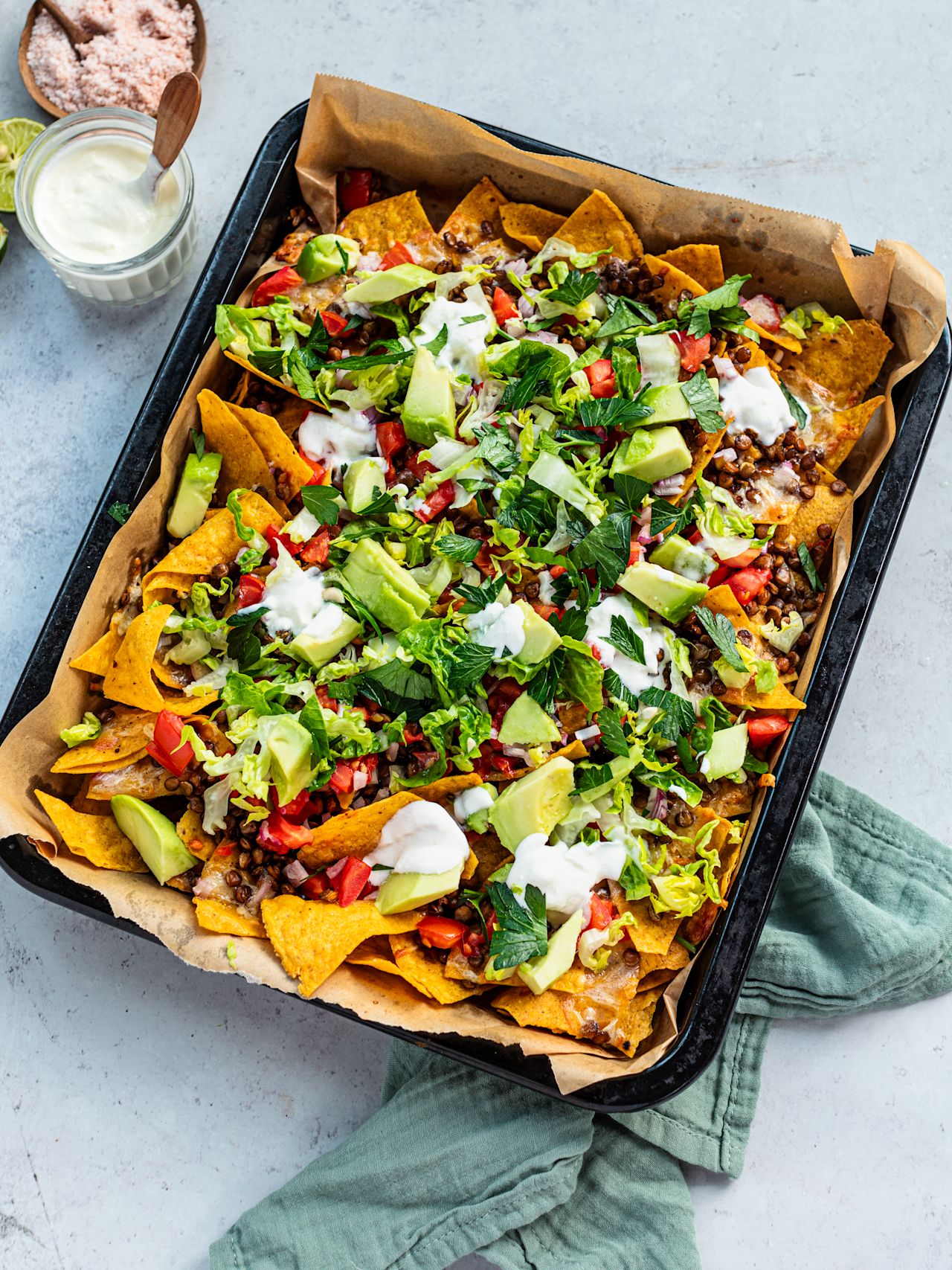 Nachos mit knusprigen Linsen | HOMEMADE