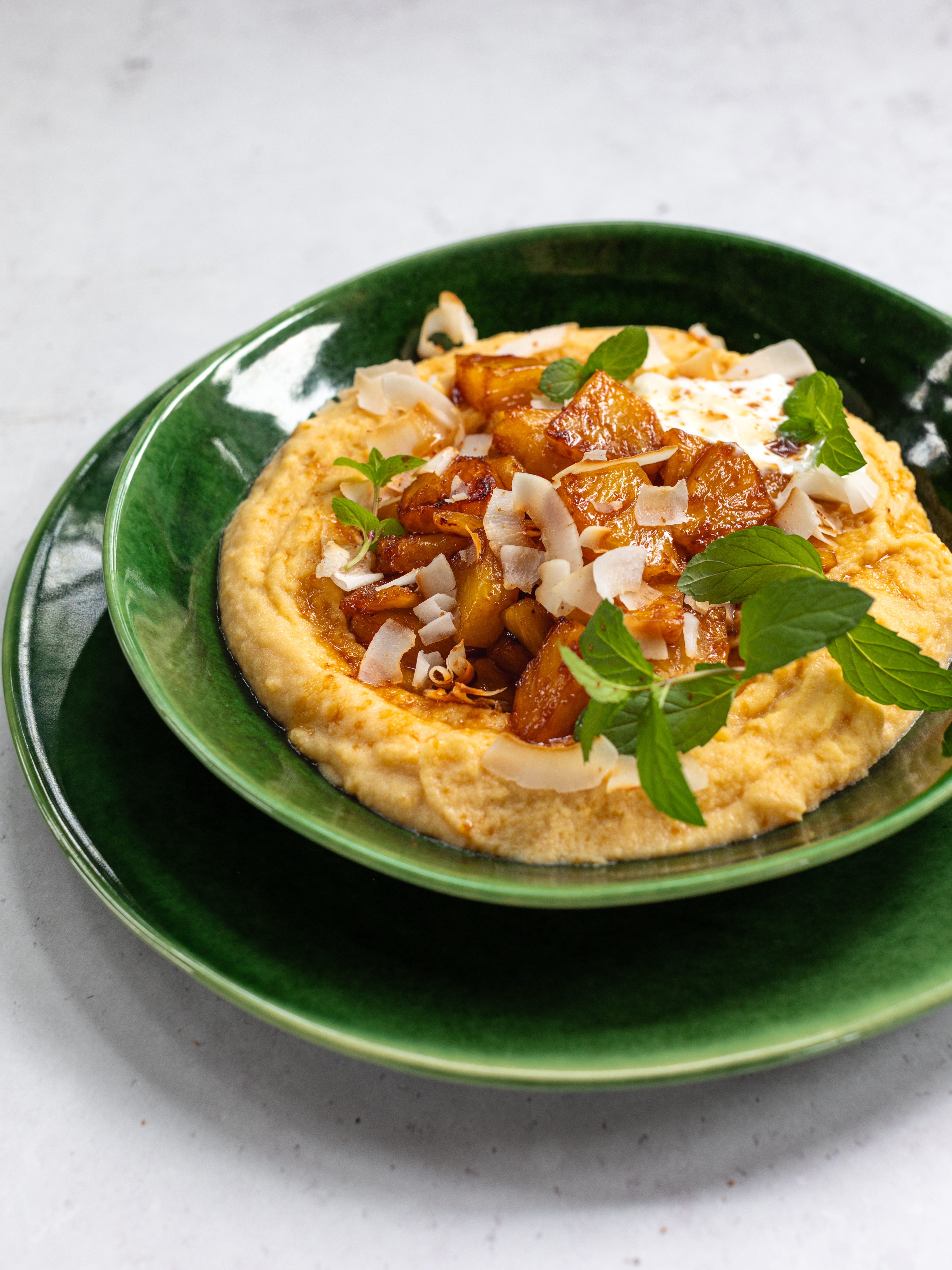 Süsser Polenta-Kokos Pudding | HOMEMADE