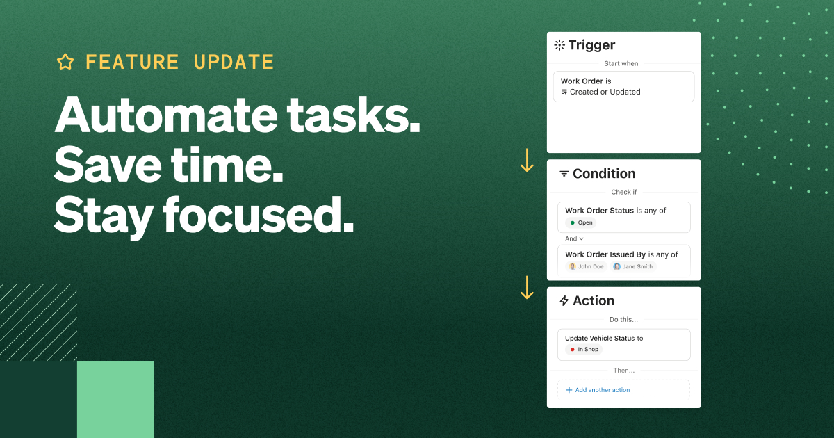 New Fleetio Feature: Update Records Instantly via Automation