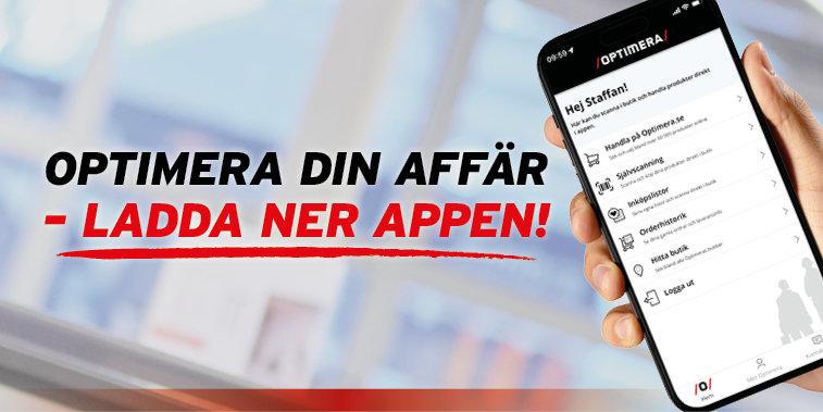 Optimera din affär med Optimeras nya app