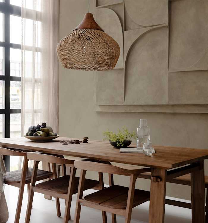 teak dining room table