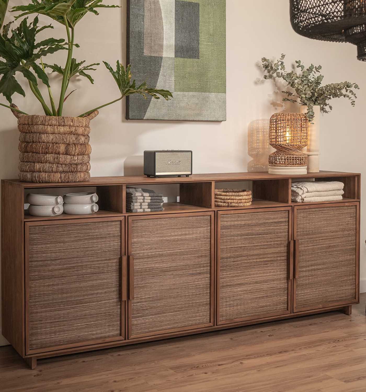 Hopper Hoog Dressoir 4 Deuren