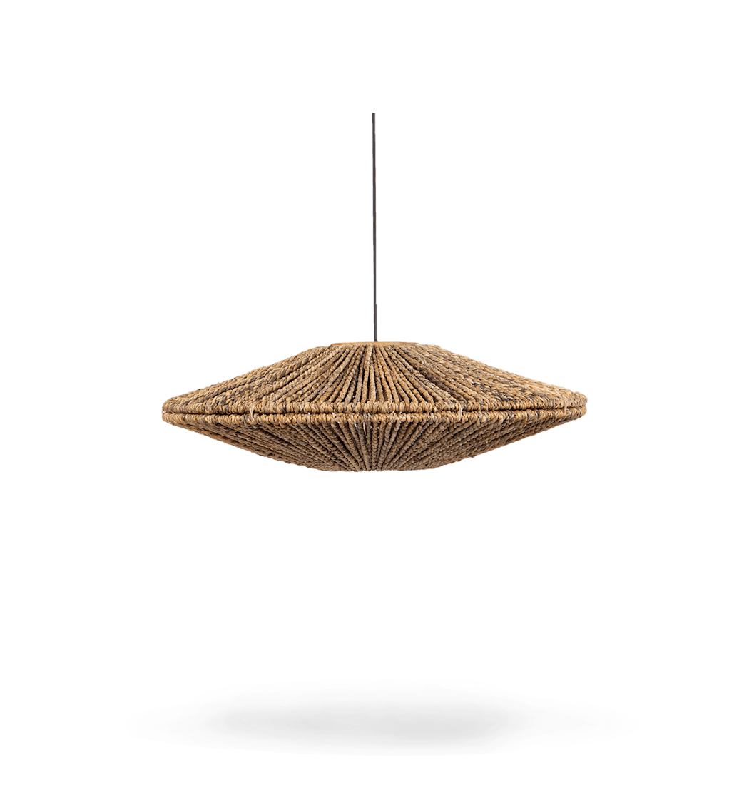 Cymbal Hanging Lamp Abaca