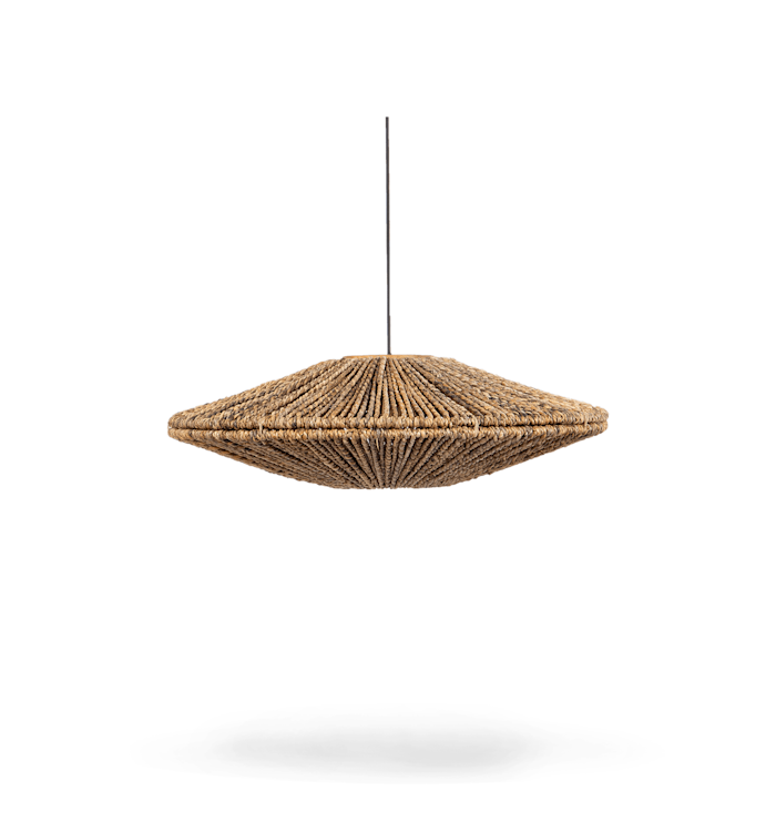 Cymbal Hanging Lamp Abaca