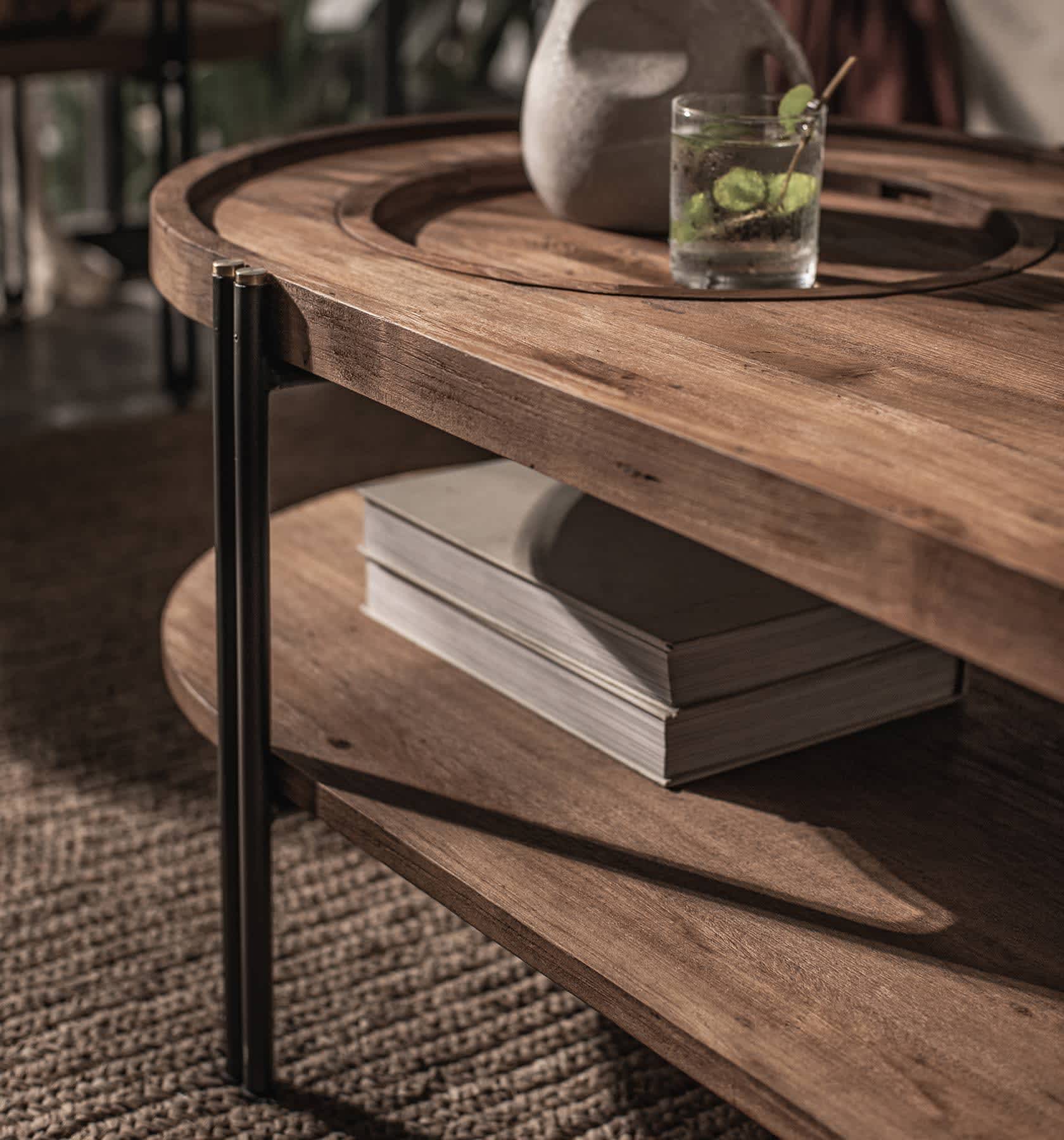 Coco Coffee Table 2 Tops with tray