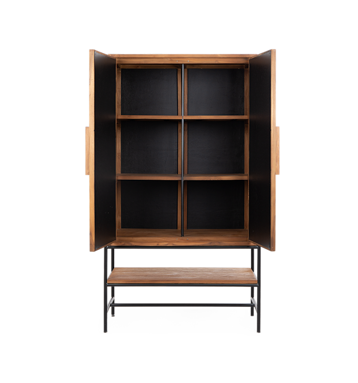 Coco Cabinet 2 Doors 1 Open Rack