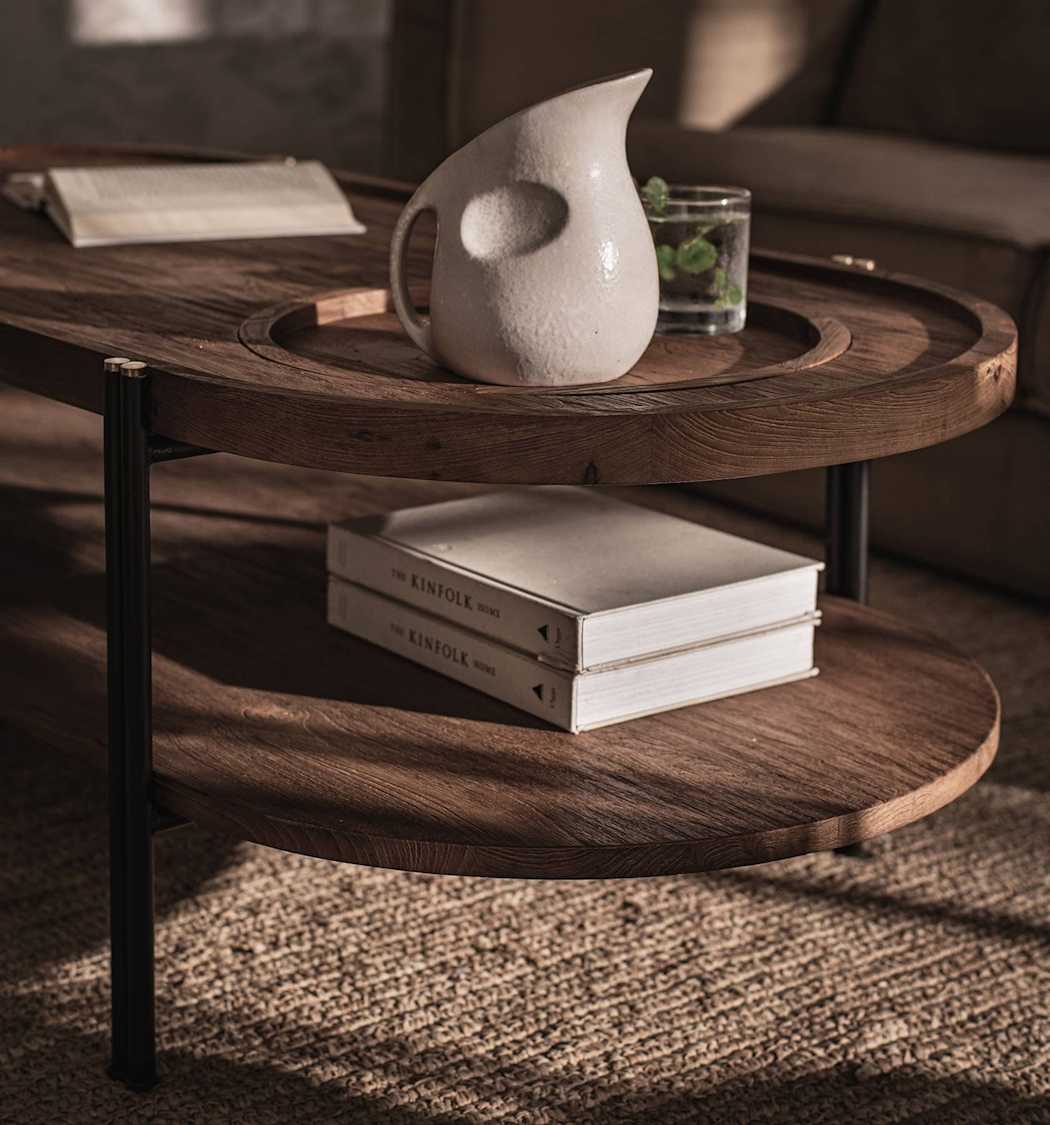 Coco Coffee Table 2 Tops with tray