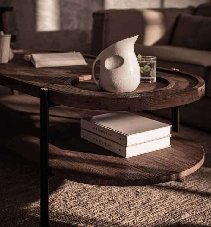 Coco Coffee Table 2 Tops with tray