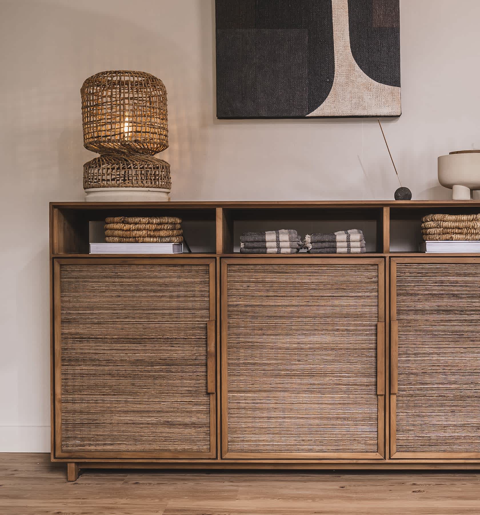 Hopper Hoog Dressoir 3 Deuren