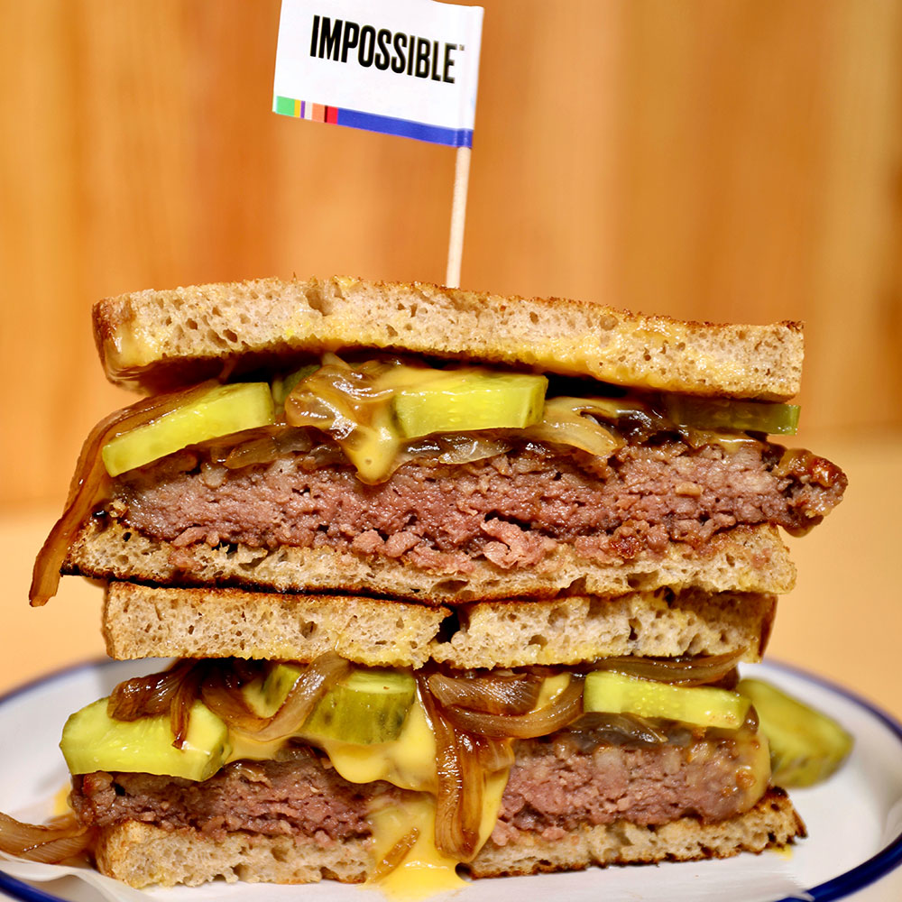 Impossible™ Patty Melt On The Grill Recipe | Impossible Foods
