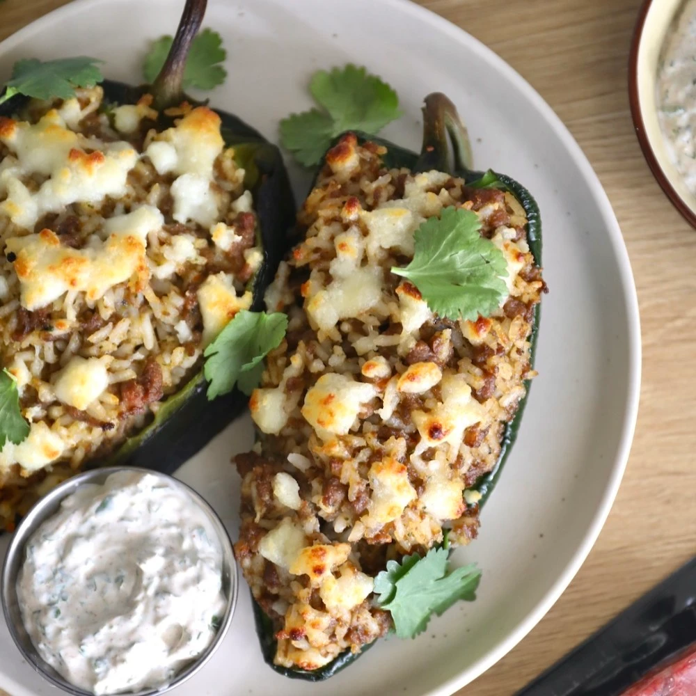 Impossible™ Beef Sofrito Stuffed Peppers Recipe | Impossible Foods