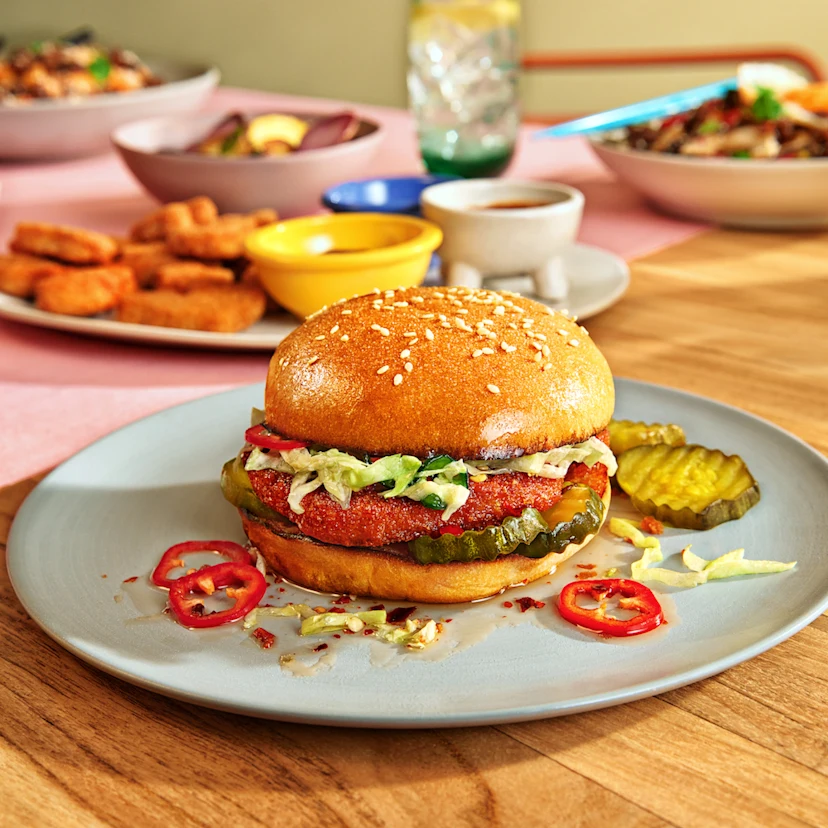 Impossible™ Spicy Chicken Patties Hot Honey Sandwich Recipe ...