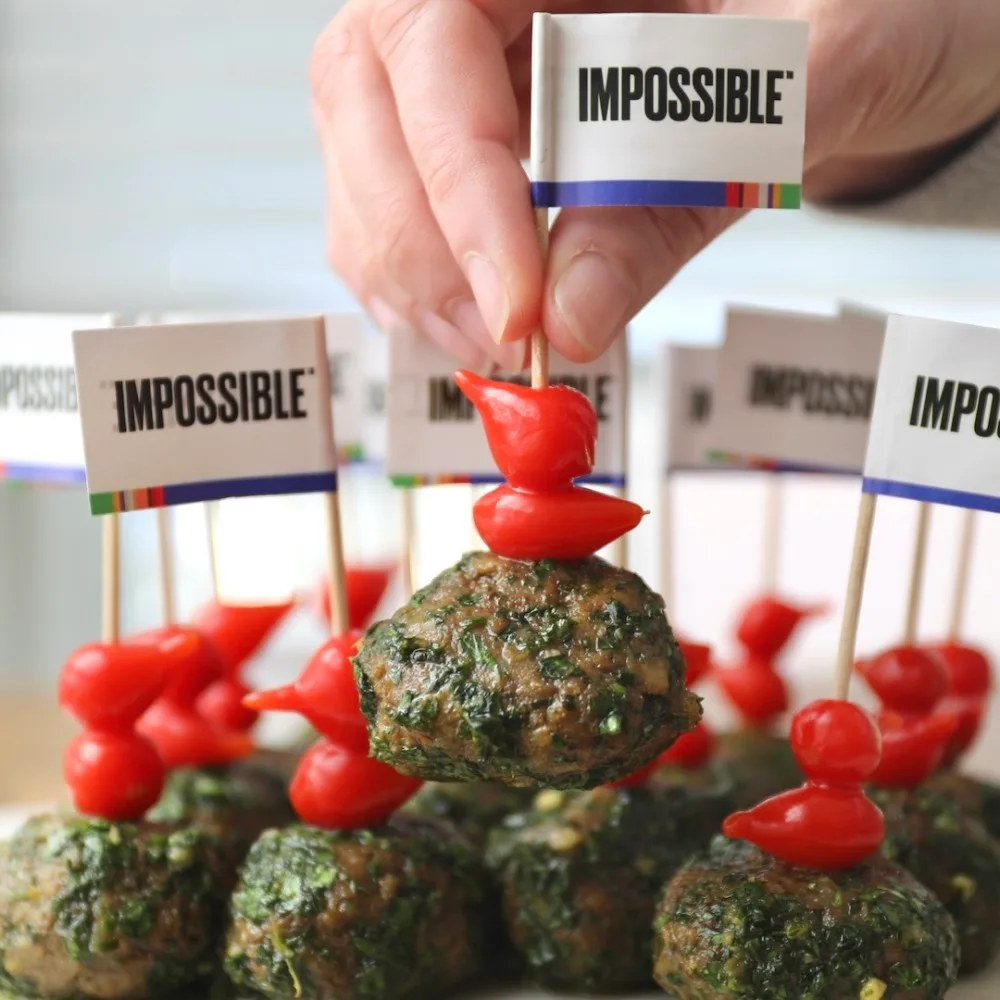 Impossible® Meatballs with Gremolata and Peppers | Impossible Foods