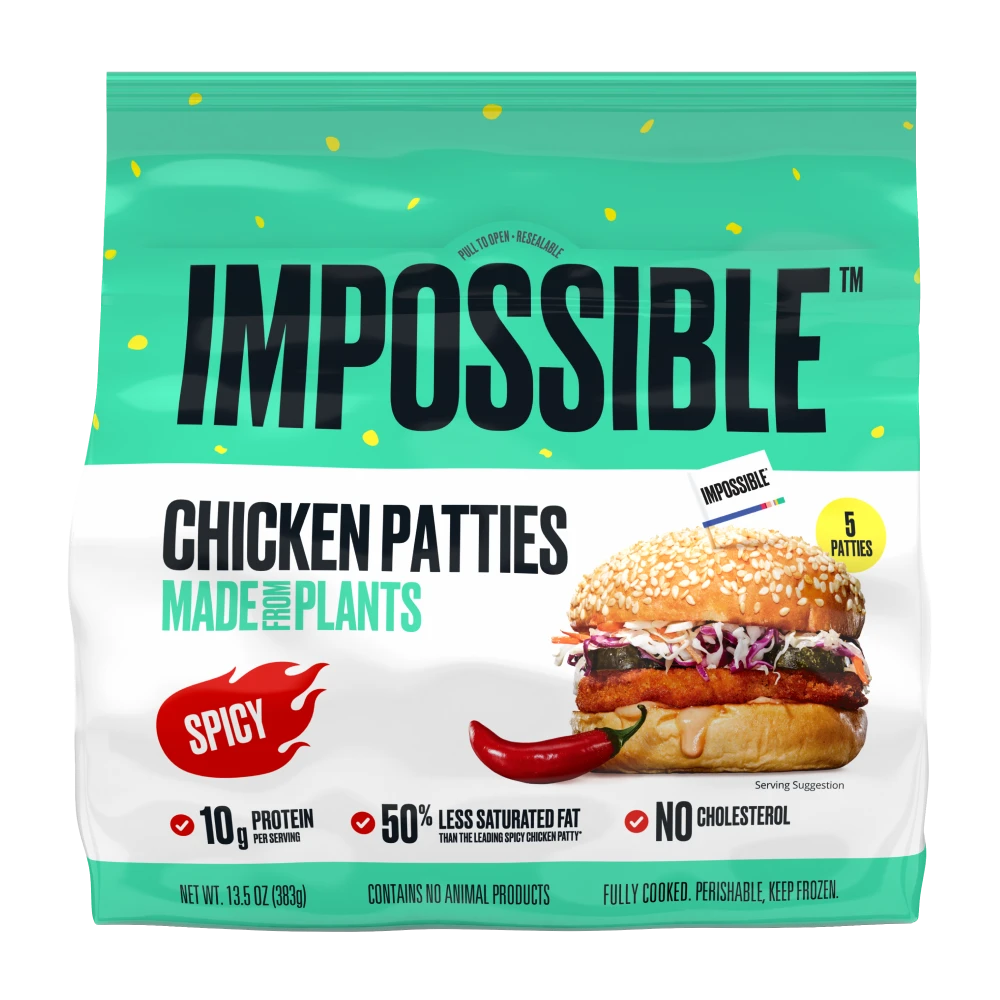 Impossible™ Spicy Chicken Patties Hot Honey Sandwich Recipe ...