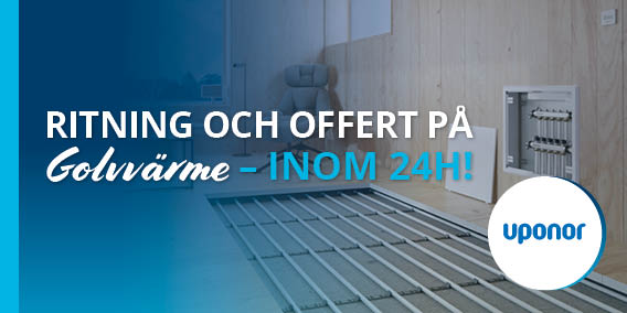 Offert och ritning på golvvärme från Uponor inom 24h