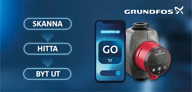 Sänk din kunds energiförbrukning med nya Grundfos GO-appen!