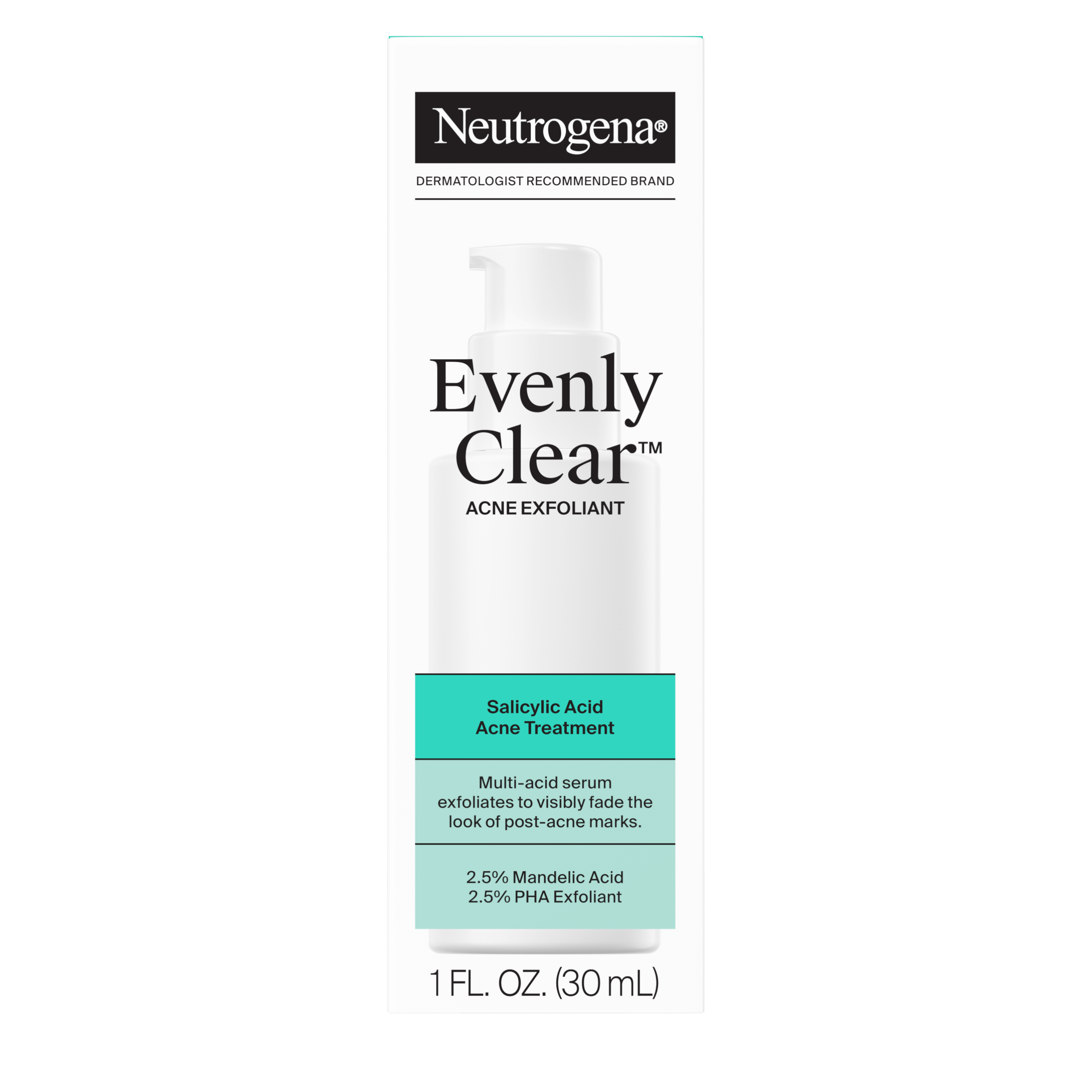 Neutrogena® Evenly Clear Acne Exfoliant, 1Fl oz