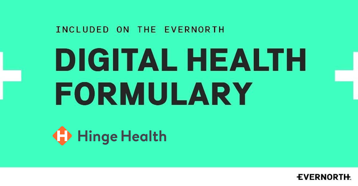 Evernorth selects Hinge Health for Digital Health Formulary