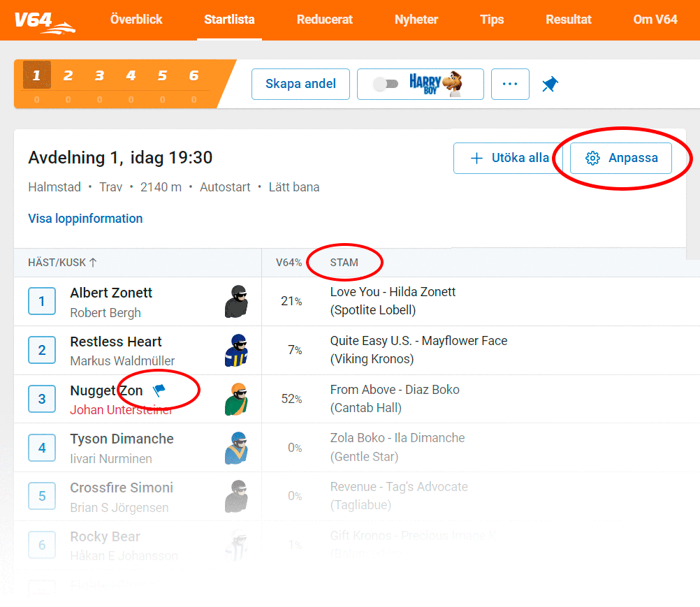 Nya startlistor på atg.se – nya smarta funktioner | ATG
