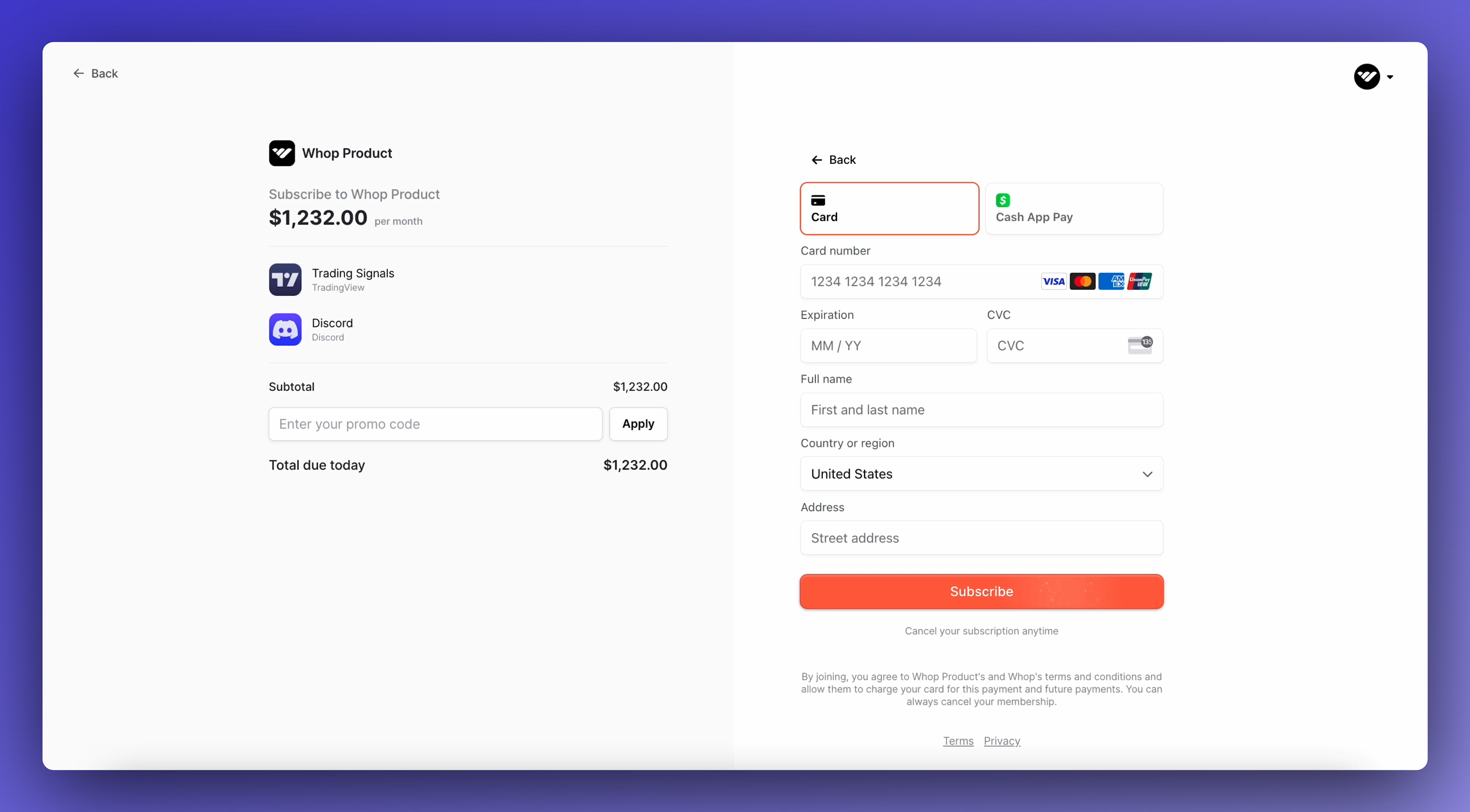 Checkout Links - Whop Docs
