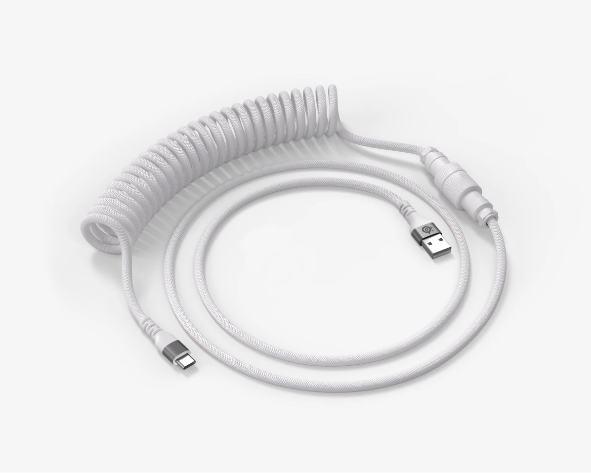 Coiled Cable: White