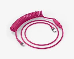 Coiled Cable: Bright Pink