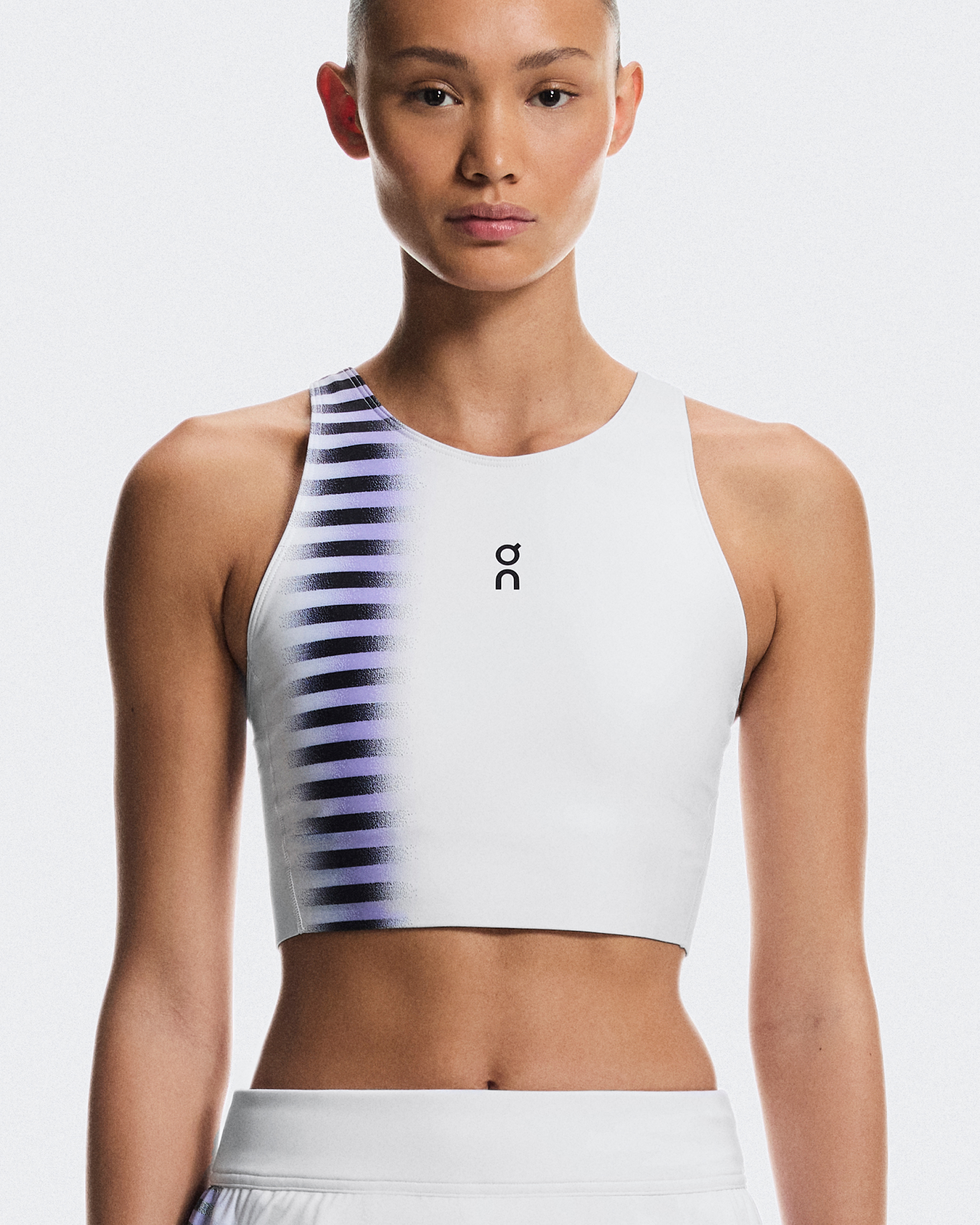 Court Crop Top Edge femme | Blanc & Noire | On France