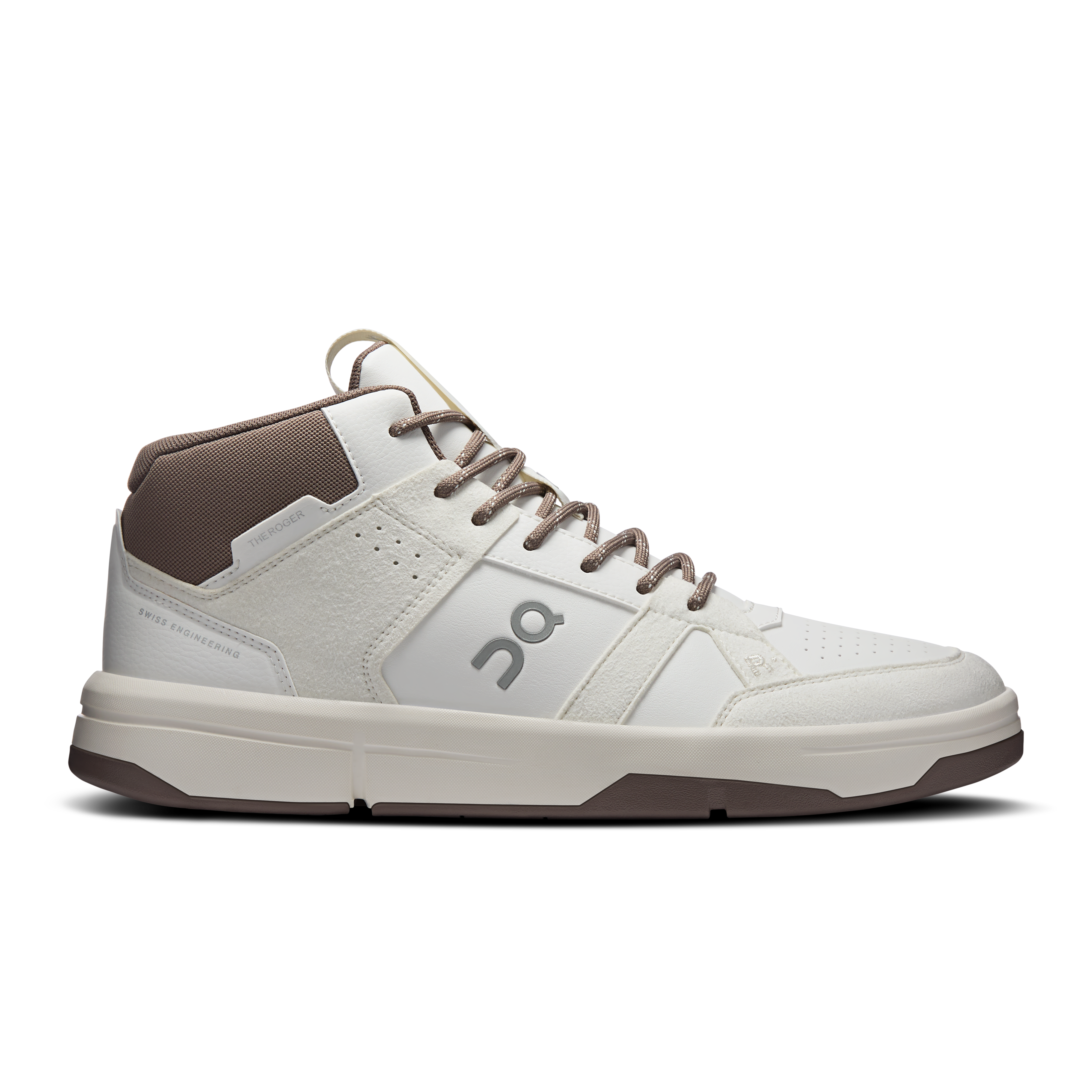 Men's THE ROGER Clubhouse Mid | Beige & Grey | On Belgium