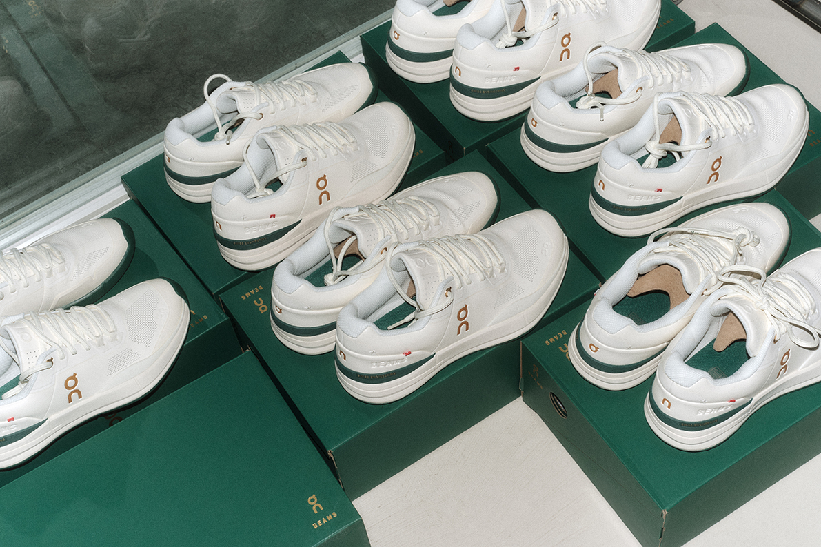 On × BEAMS collaboration design story fusing tennis wear with street ...