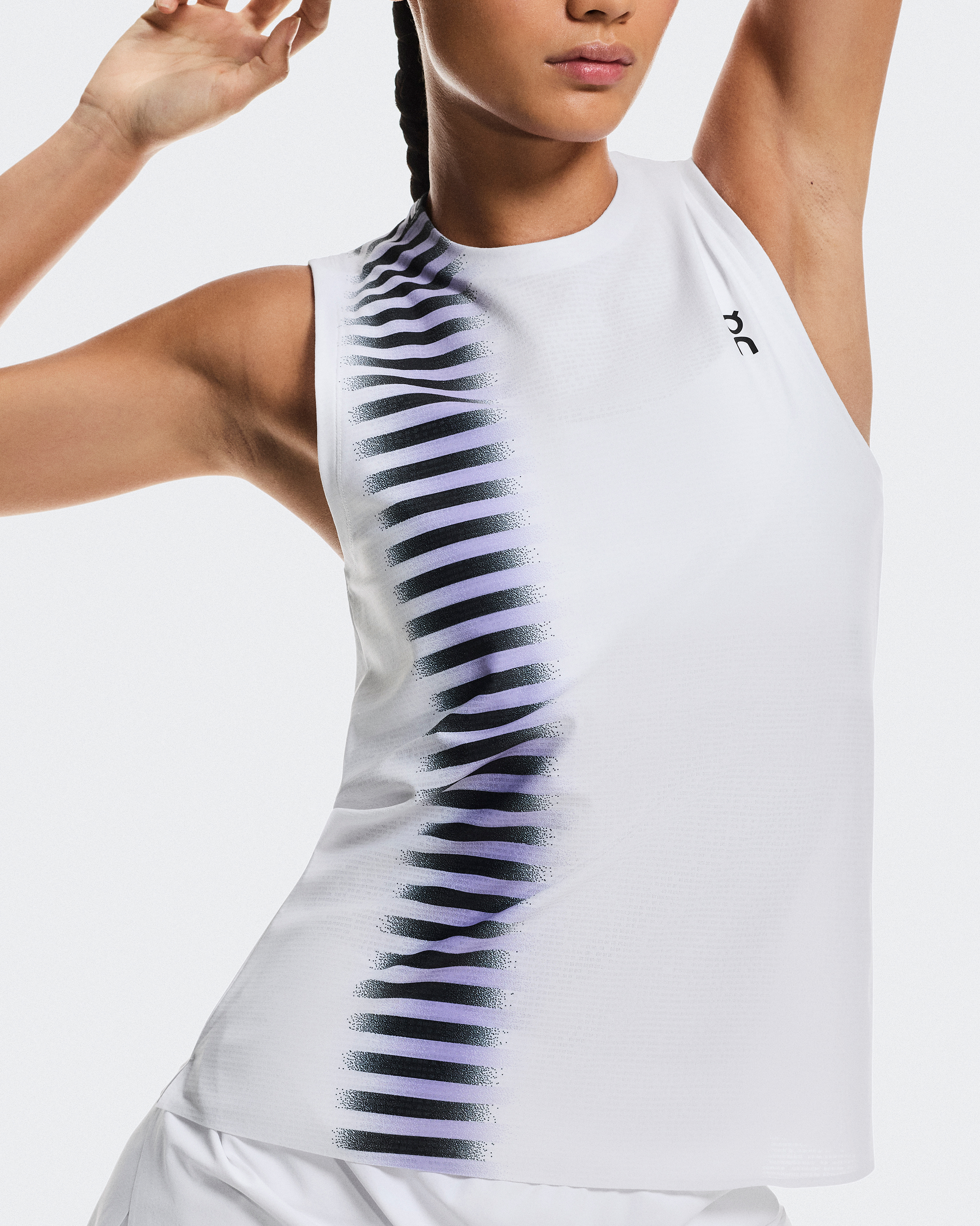 Women's Court Tank Edge | White & Black | On United States