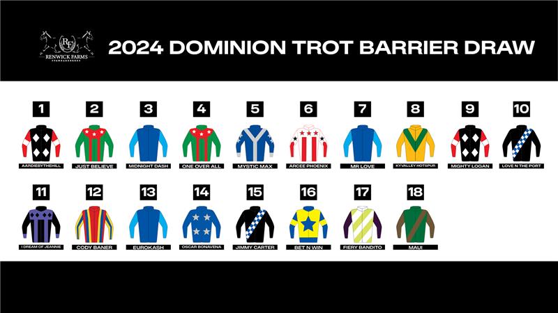 Barrier Draw made today for New Zealand Cup and Dominion