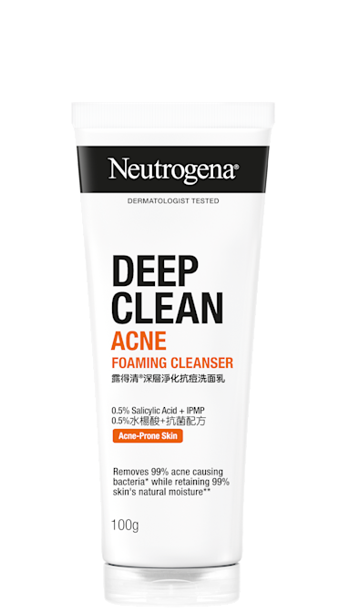 Neutrogena® Deep Clean Acne Foam Cleanser | Neutrogena® Philippines
