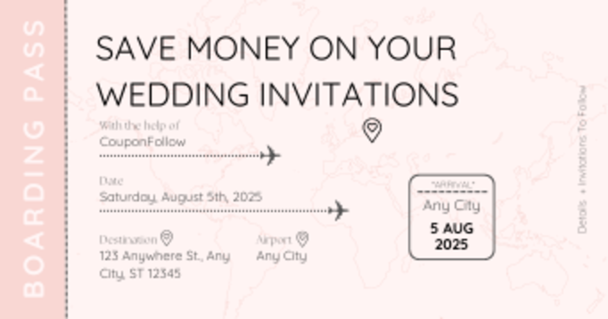 5 Easy Ways To Save Money On Wedding Invitations