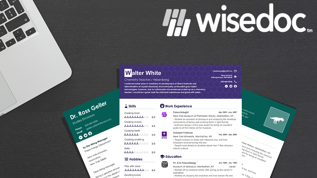 Wisedoc: write and review resumes online