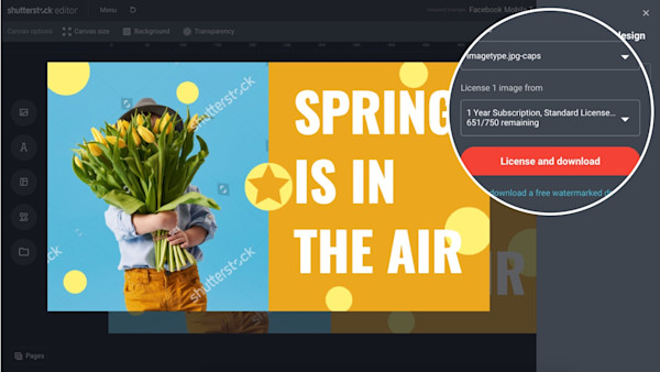 Create a Facebook Mobile Cover with Free Editor - Shutterstock